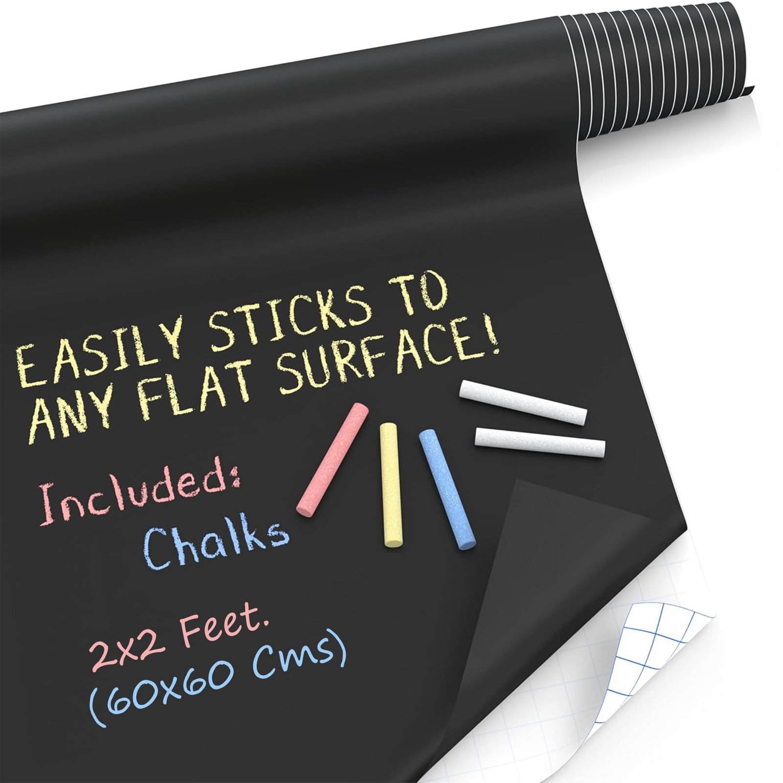 Buy 2x2 ft. Chalk Vinyl Board Self-Adhesive Waterproof Sheet